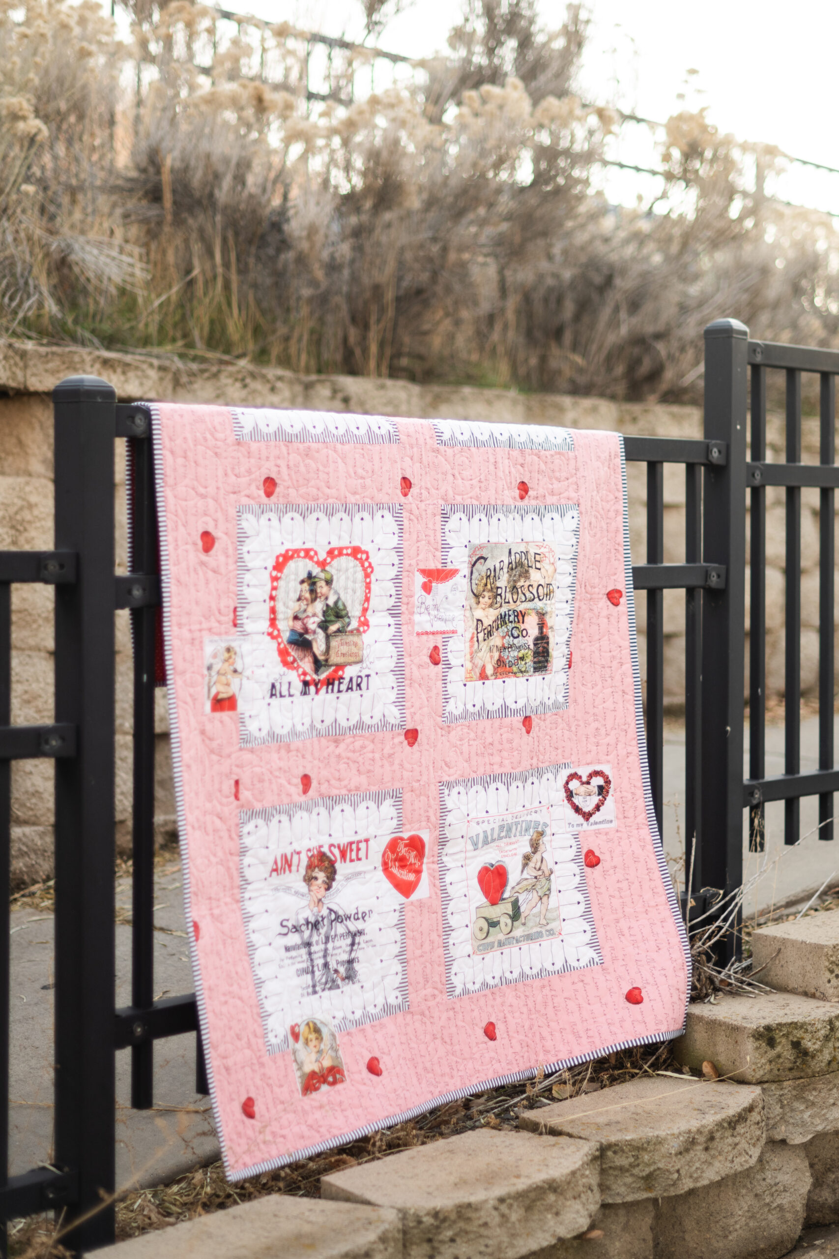 Two Free Valentine's Quilt Patterns with All My Heart