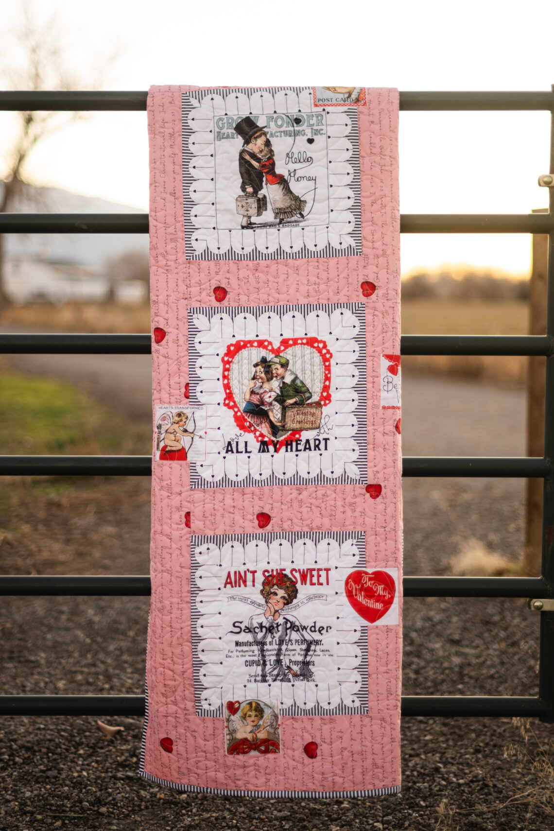 Two Free Valentine's Quilt Patterns with All My Heart