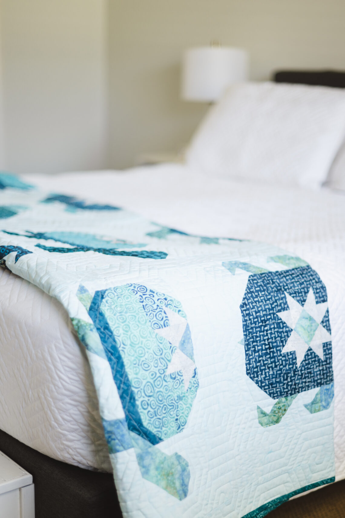 Turtle Migration Quilt in Bayou Blues