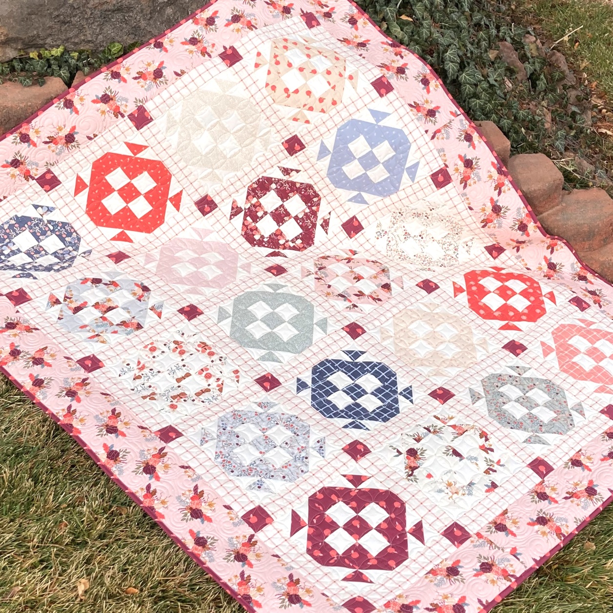 Sundown in the Garden Quilt Featuring Sweetbriar + Free PDF Pattern