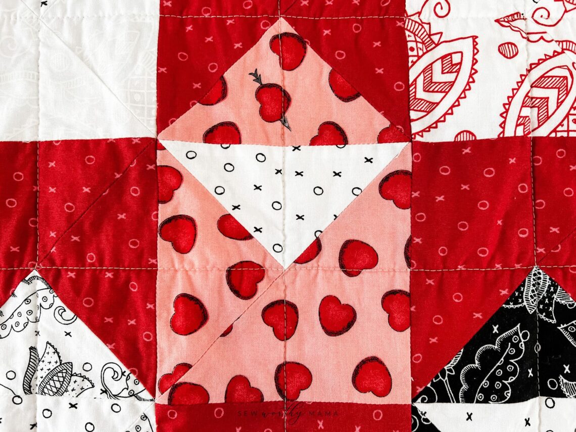 Love Letters Quilt for Valentine's Day with All My Heart