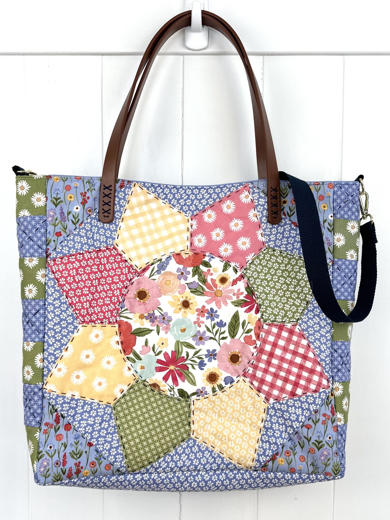 Flora No. 6 - An EPP Sisu Tote Bag Project