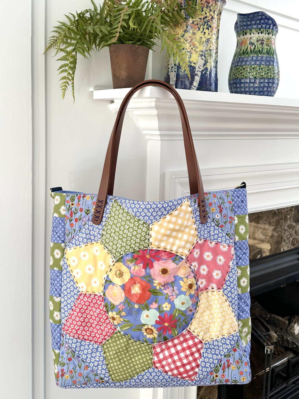Flora No. 6 - An EPP Sisu Tote Bag Project