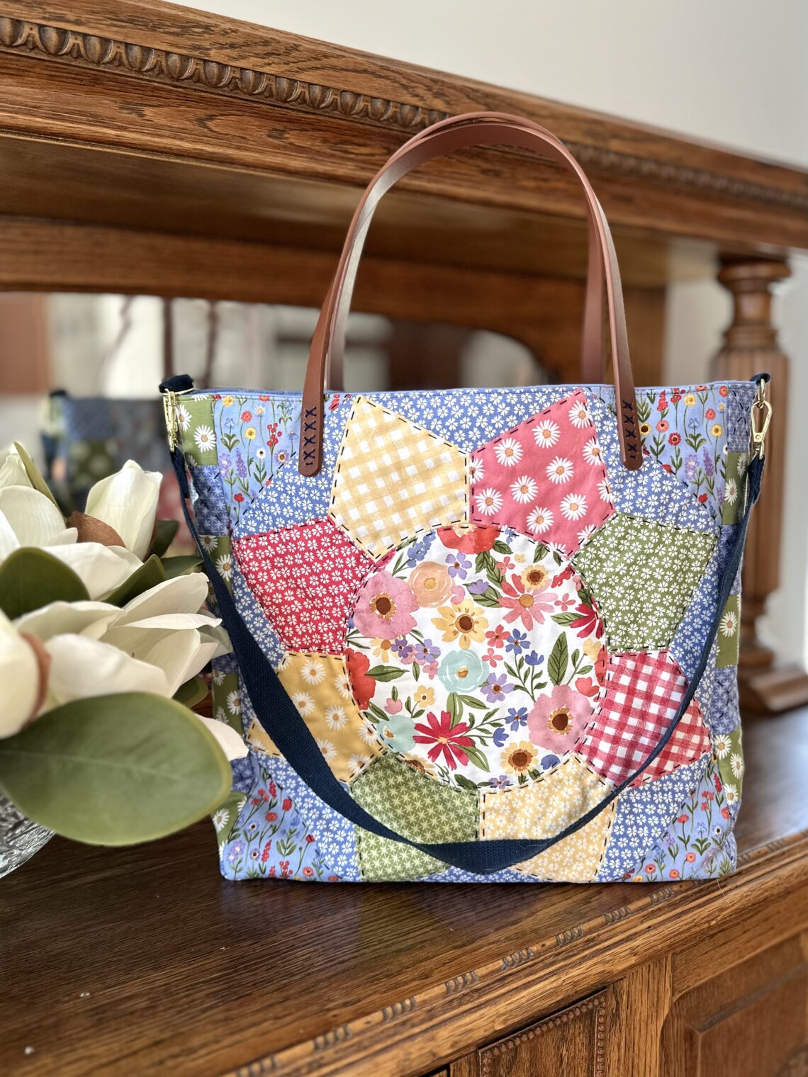 Flora No. 6 - An EPP Sisu Tote Bag Project