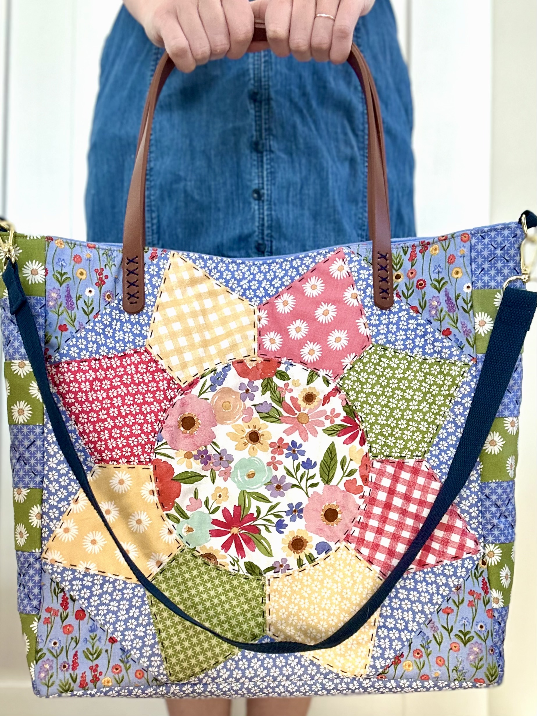 Flora No. 6 - An EPP Sisu Tote Bag Project