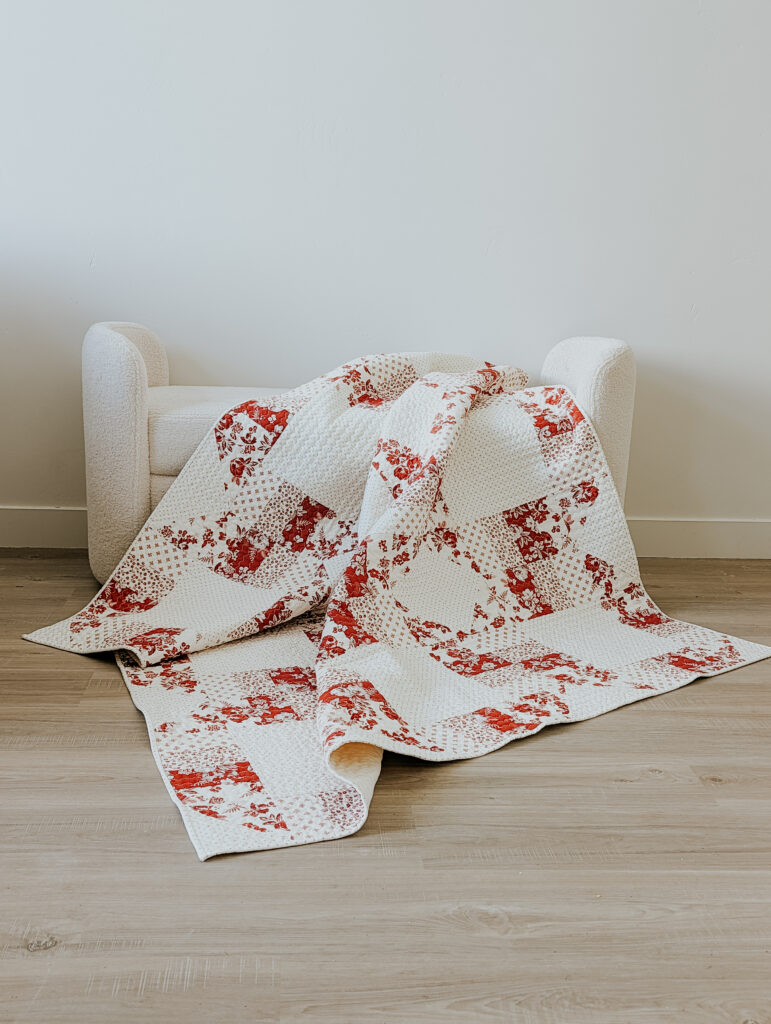 Heirloom Rings Quilt with Heirloom Red