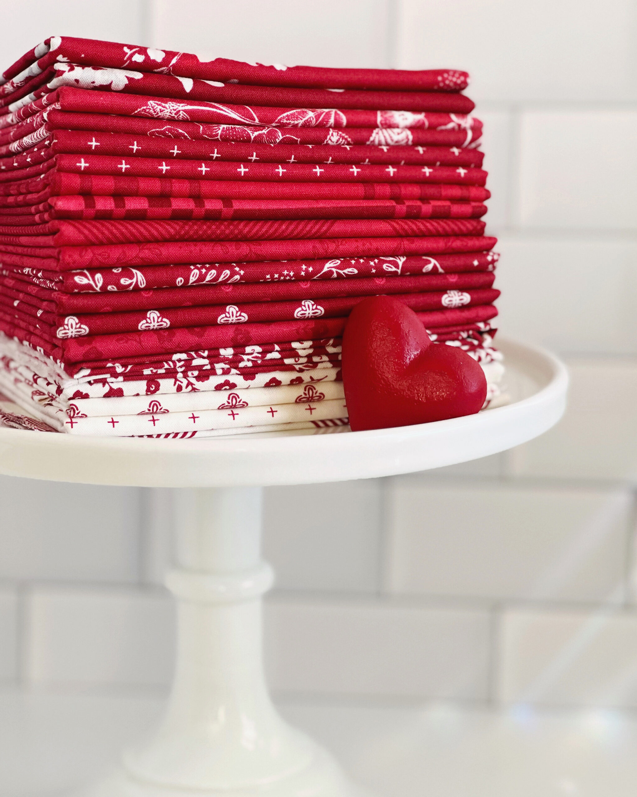 Send with Love Quilt with Heirloom Red