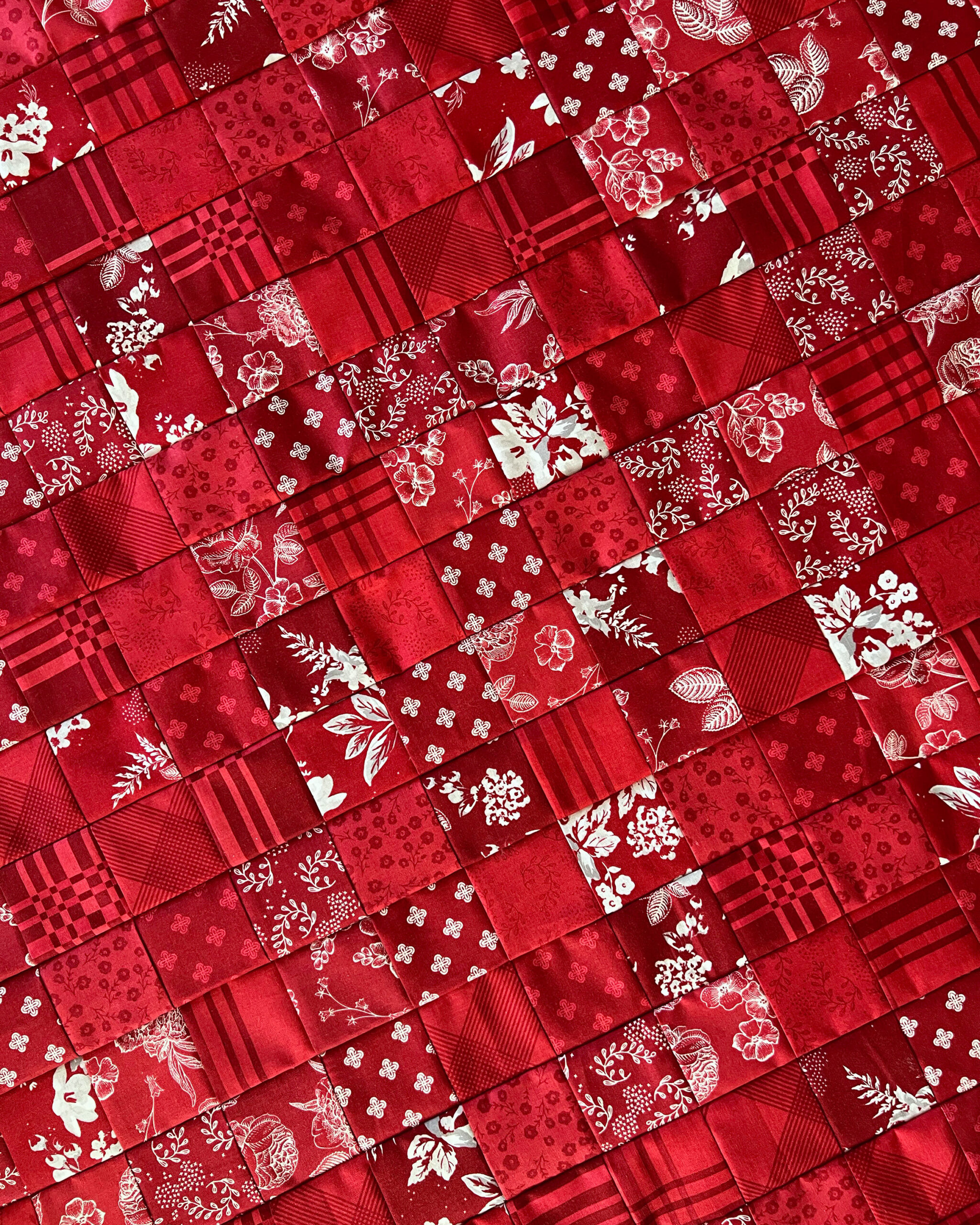 Send with Love Quilt with Heirloom Red