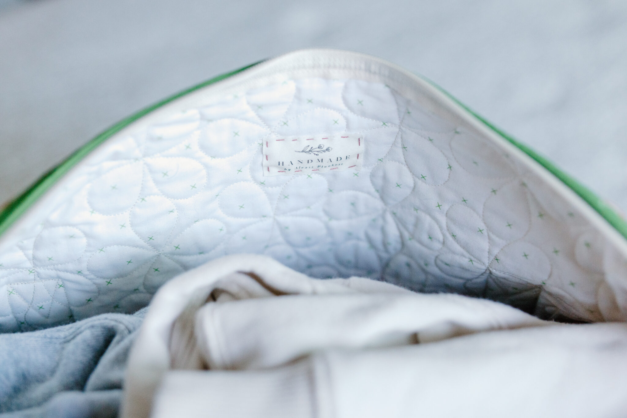 Quilted Patchwork Duffle with Bee Dots & RBD Basics