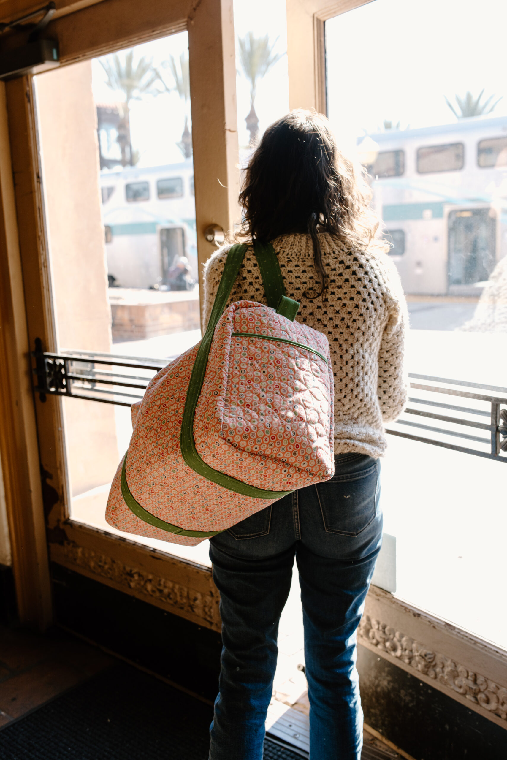 Quilted Patchwork Duffle with Bee Dots & RBD Basics