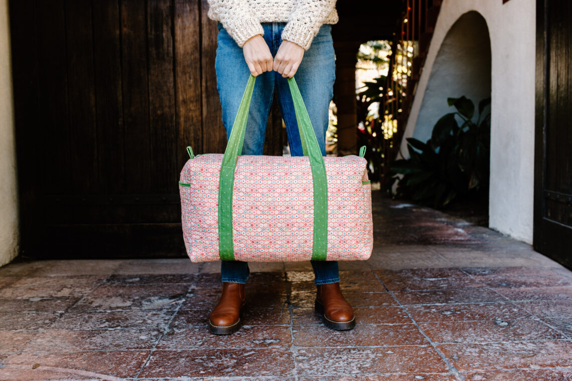 Quilted Patchwork Duffle with Bee Dots & RBD Basics