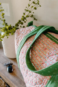 Quilted Patchwork Duffle with Bee Dots & RBD Basics