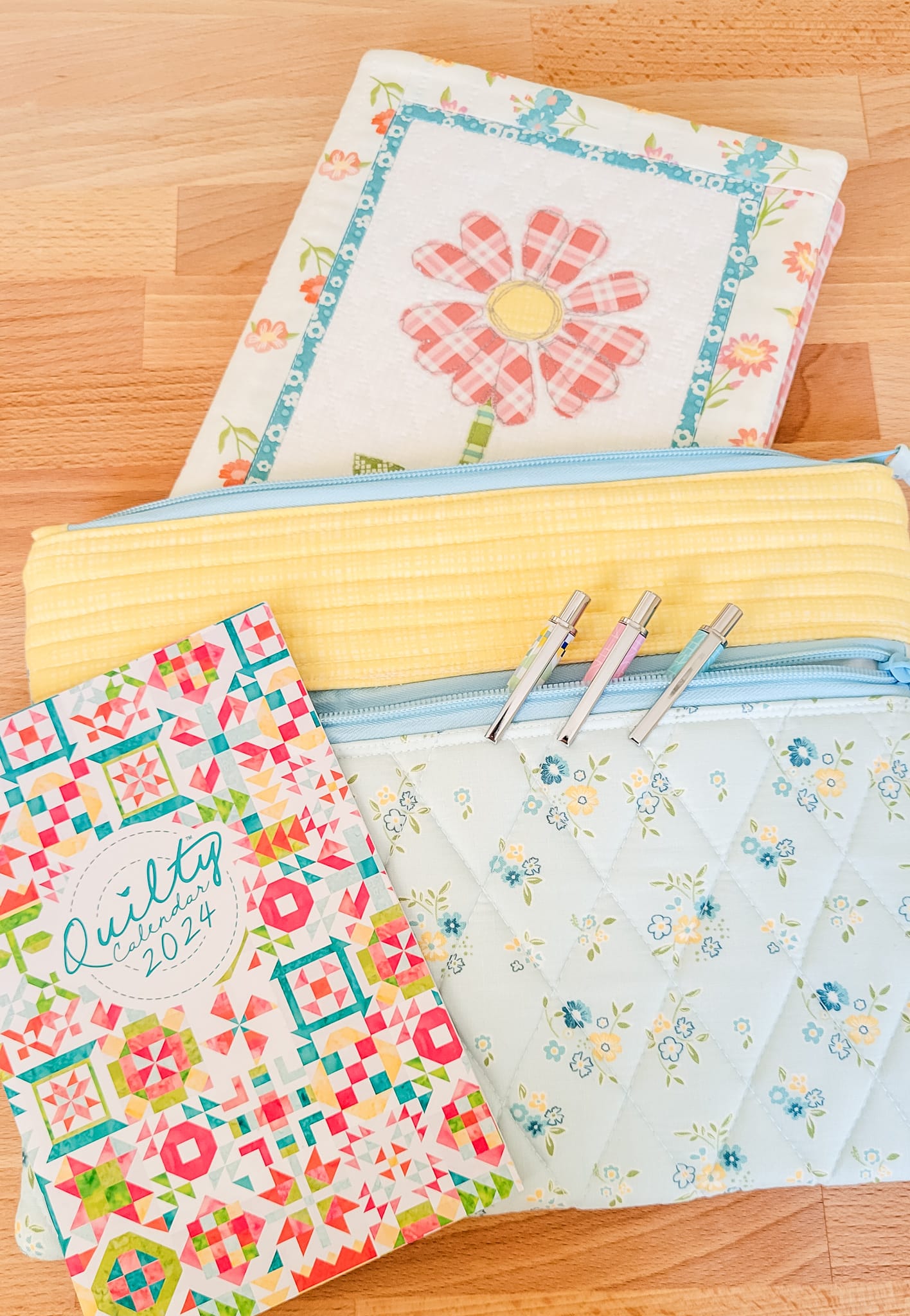 Spring's in Town - Appliqué Journal Cover and Pouch