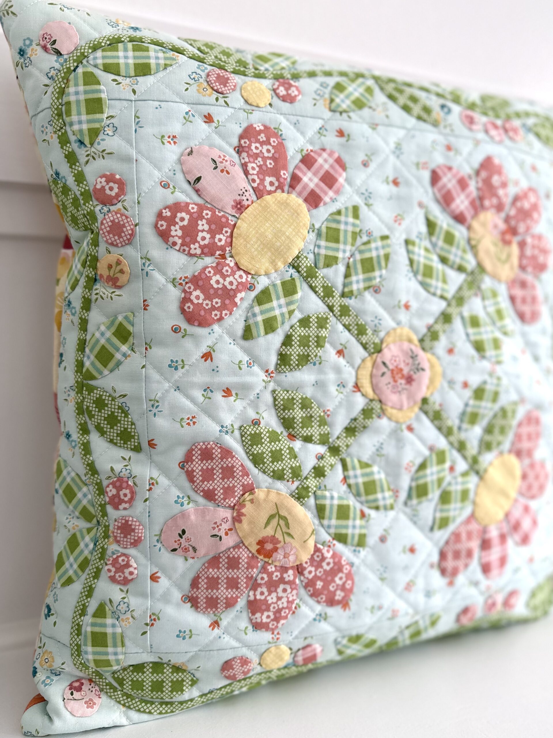 A Flower Appliqué Pillow with Spring's In Town + Appliqué Tips for ...