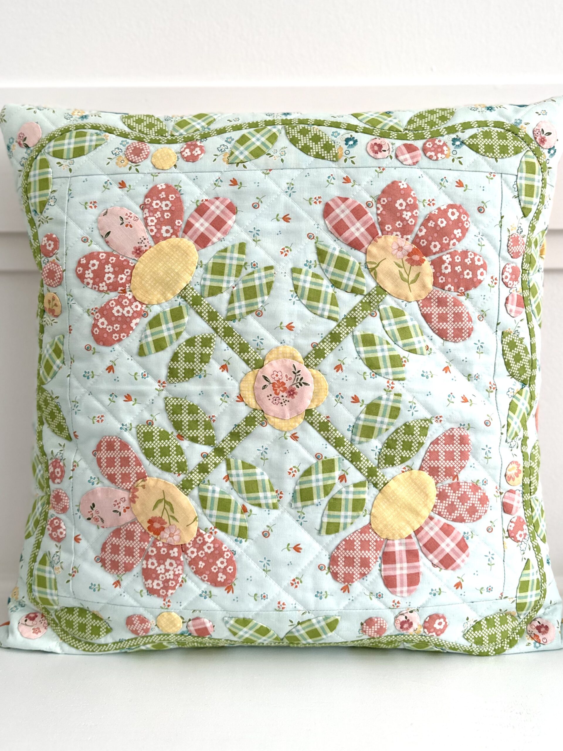 A Flower Appliqué Pillow with Spring's In Town + Appliqué Tips for ...