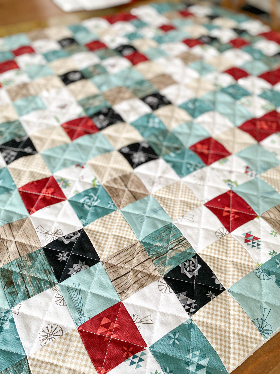 Spring Barn Quilts and a Patchwork Project