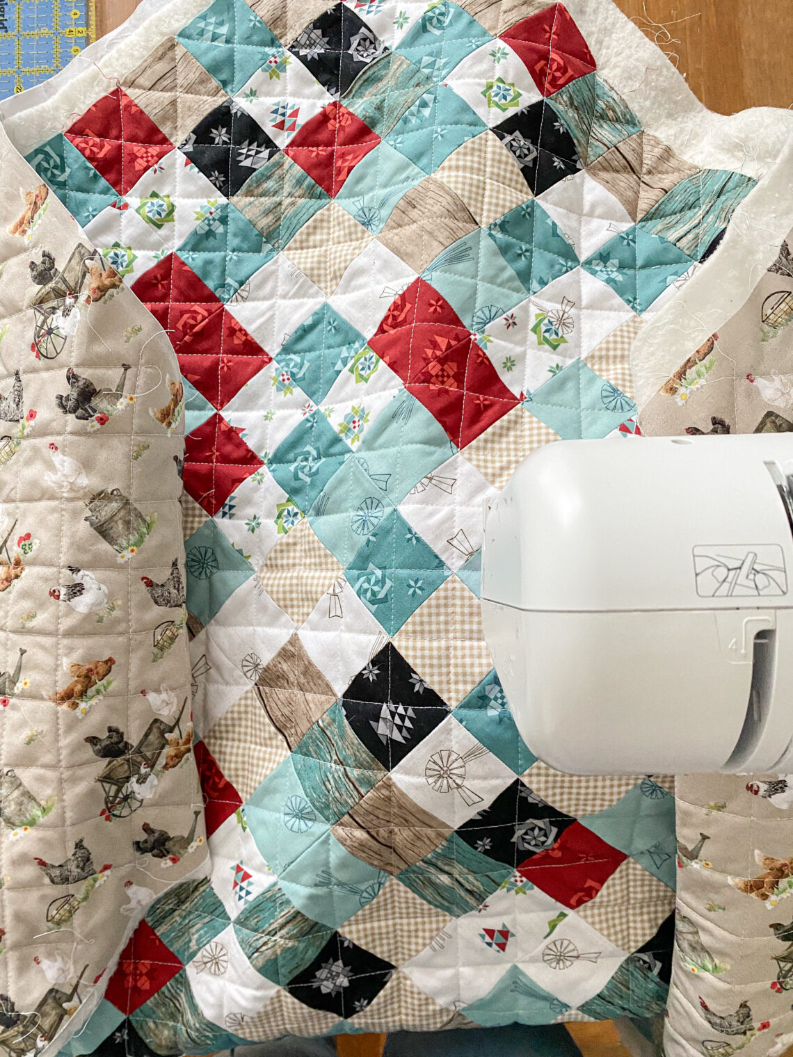 Spring Barn Quilts and a Patchwork Project