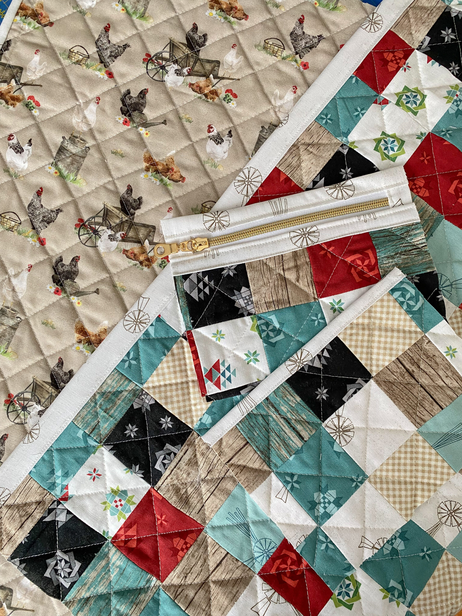 Spring Barn Quilts and a Patchwork Project