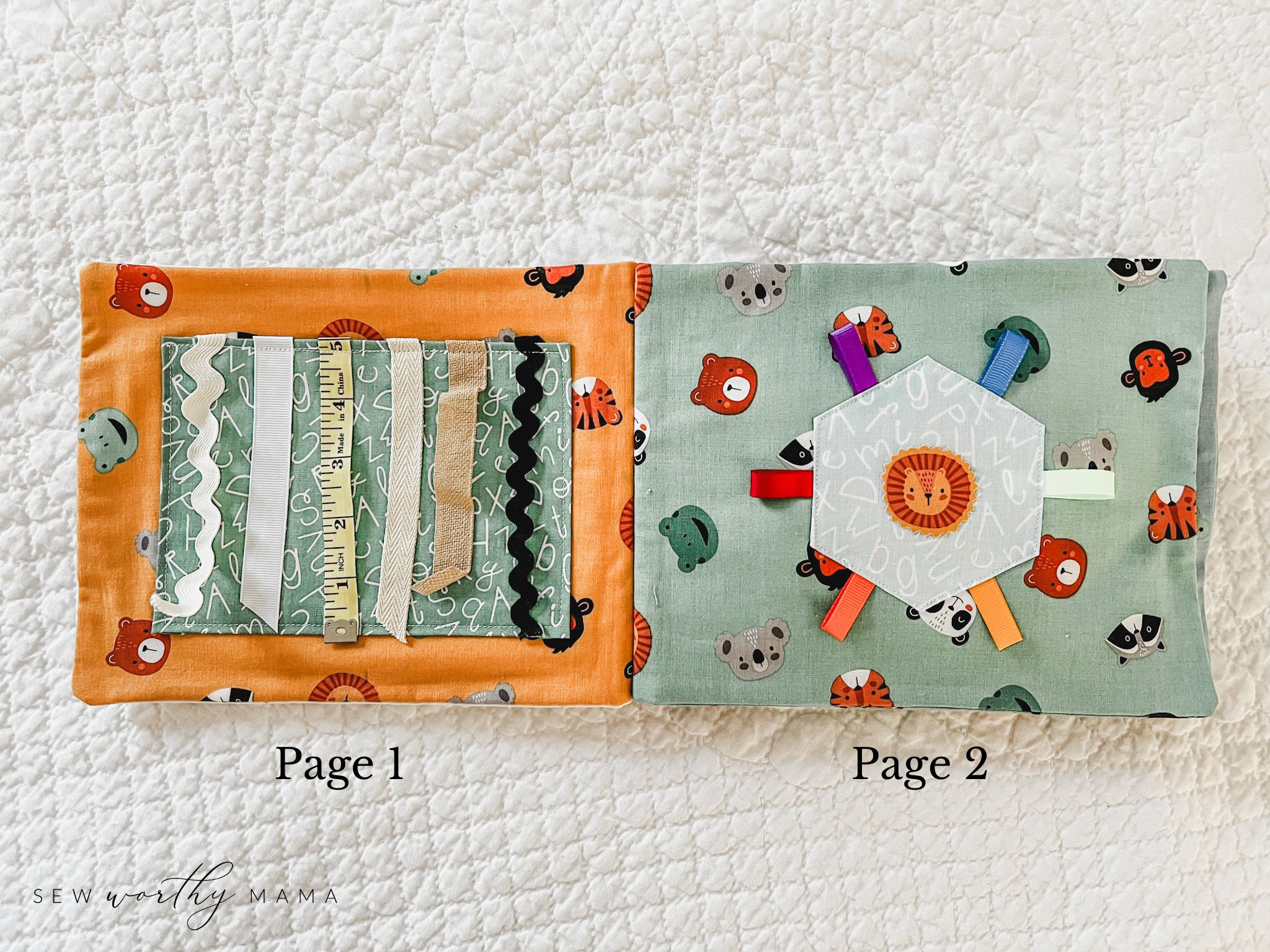 How to Make a Baby Soft Book with Alphabet Zoo