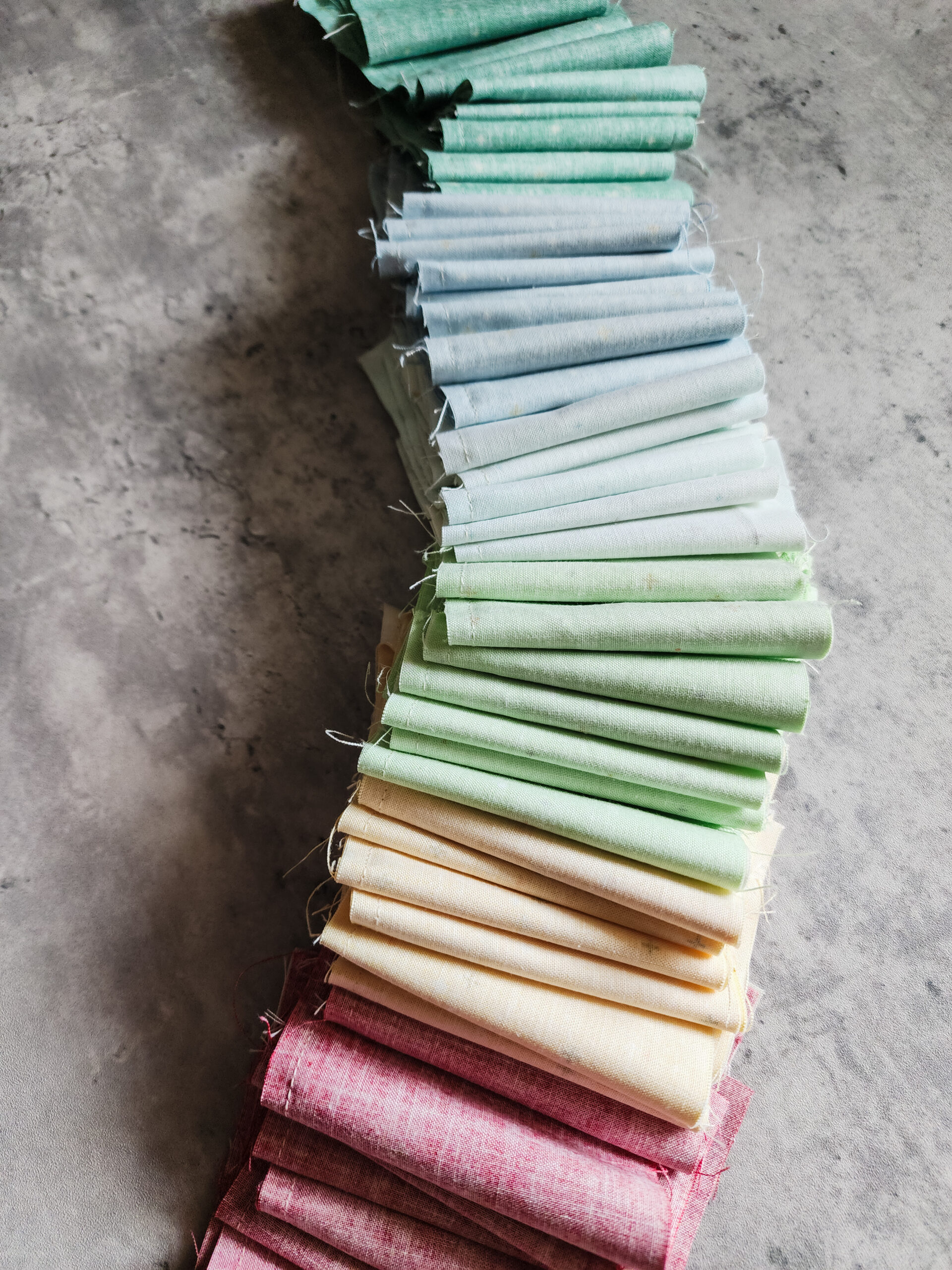 Rainbow Inspired Quilt using Sparkler Basics