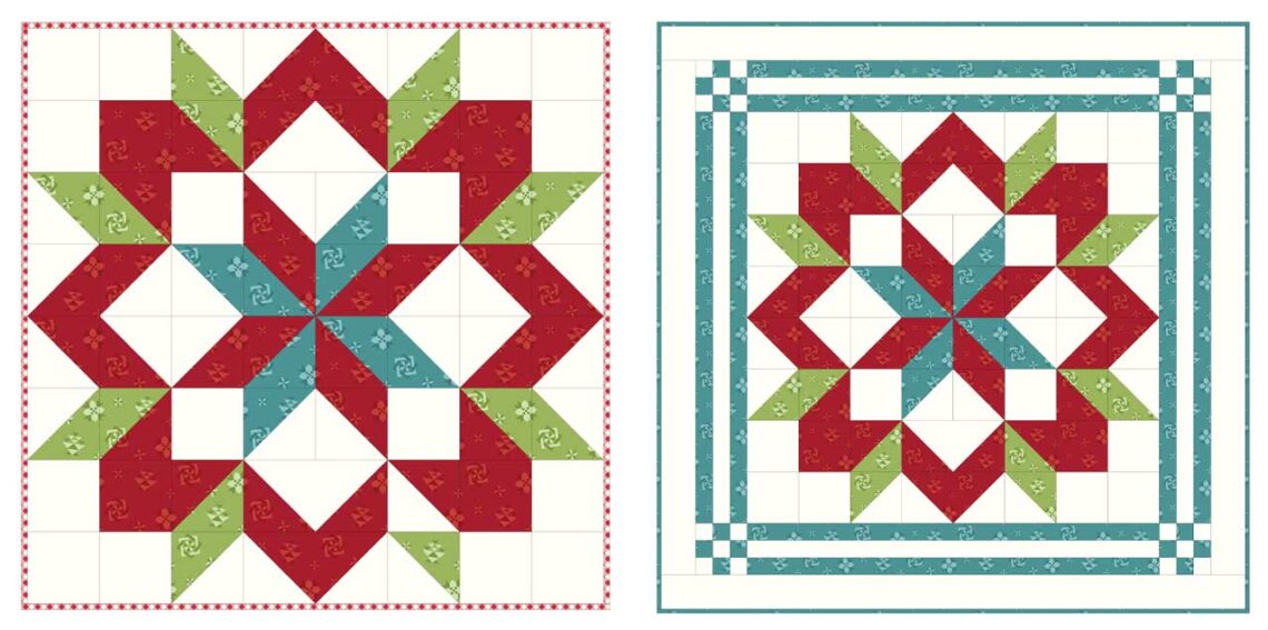 In the Hayloft Mini Quilt with Spring Barn Quilts
