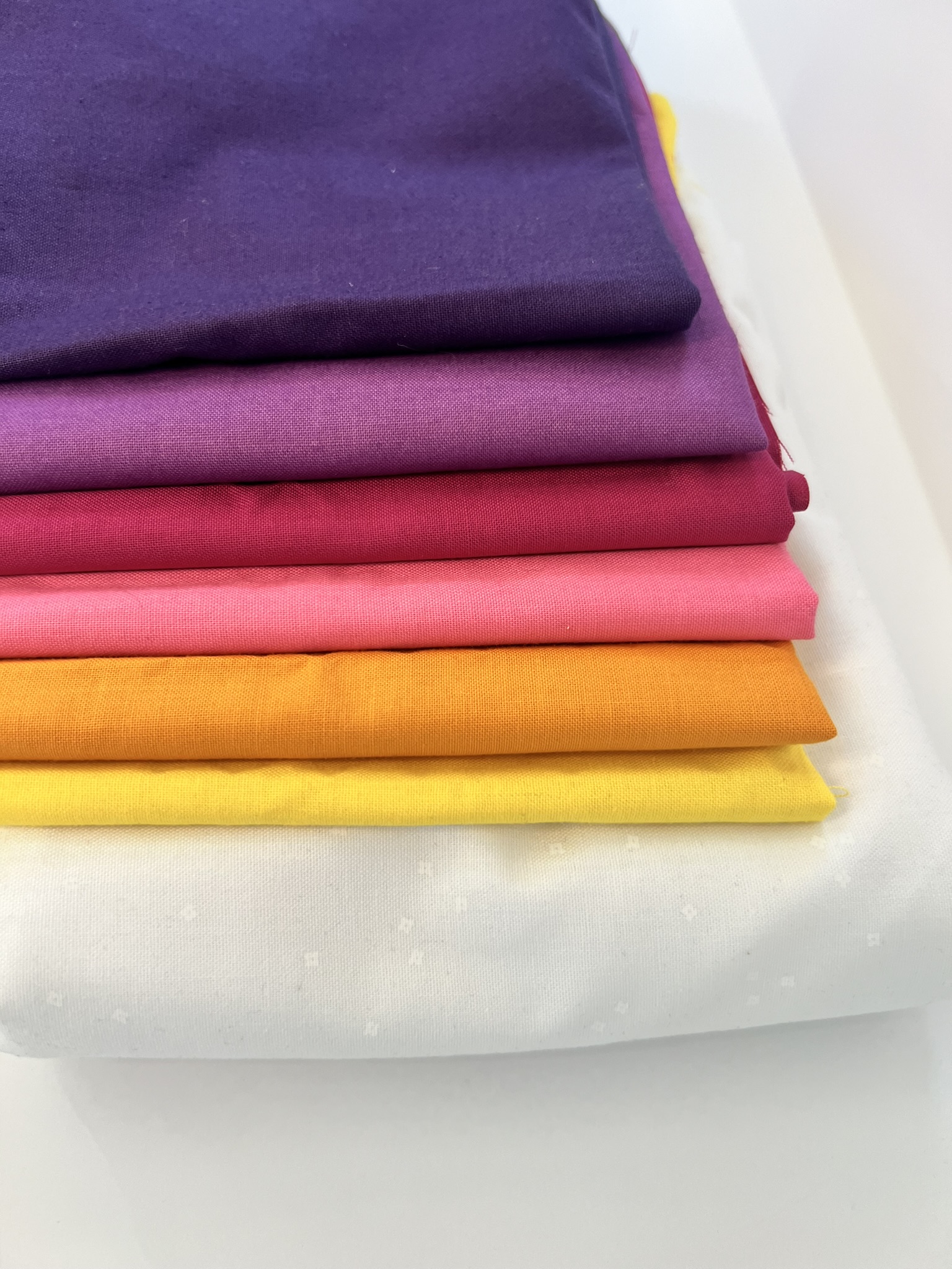 Confetti Cotton Solids in the Sunset Star Quilt