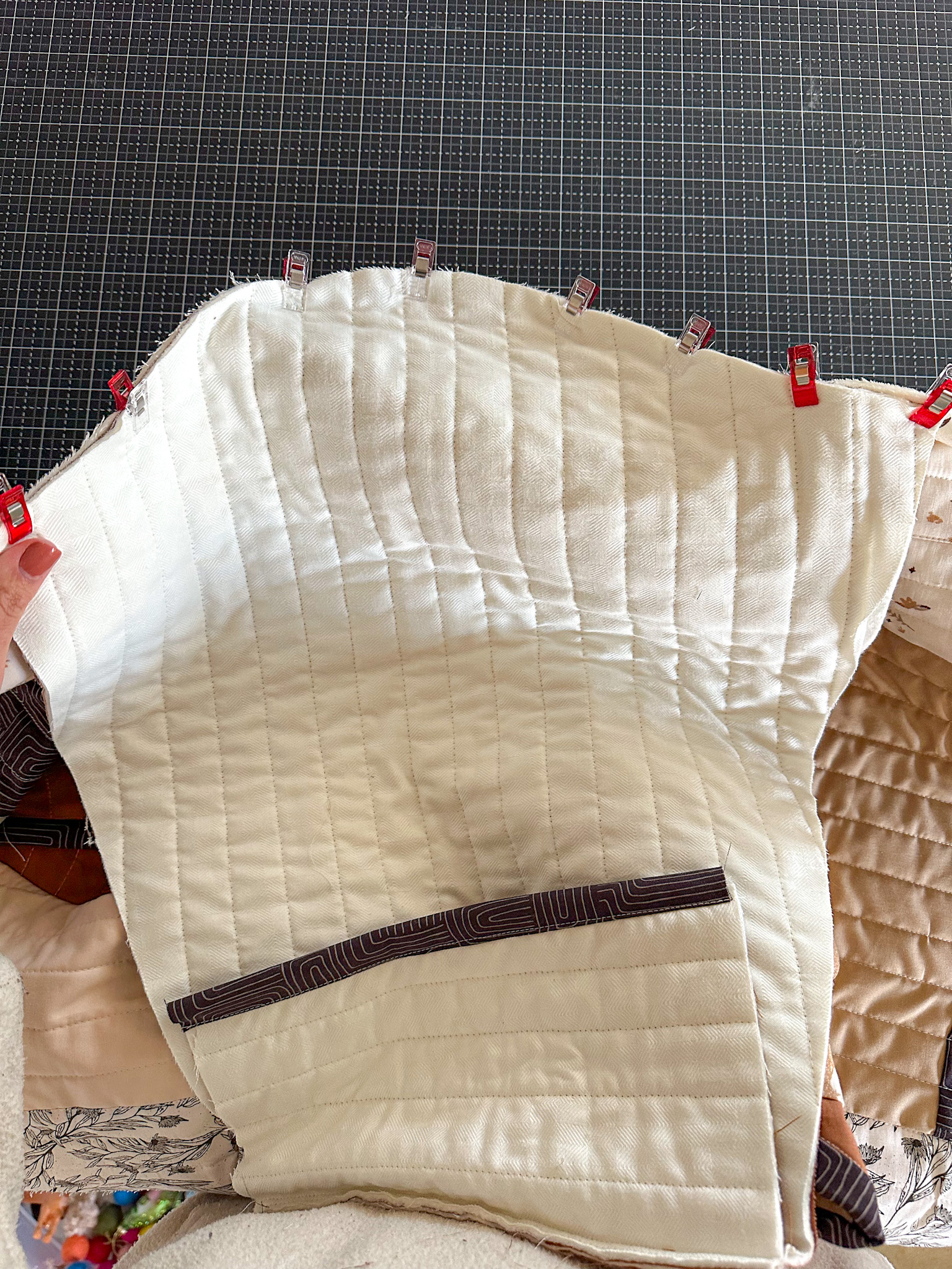 DIY Quilted Hoodie - FREE downloadable templates!
