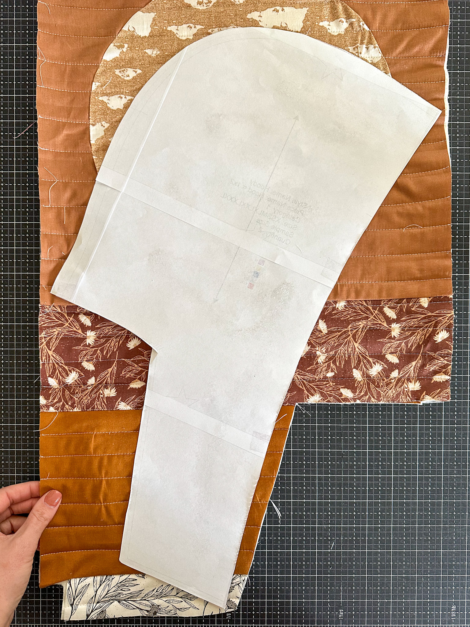 DIY Quilted Hoodie - FREE downloadable templates!