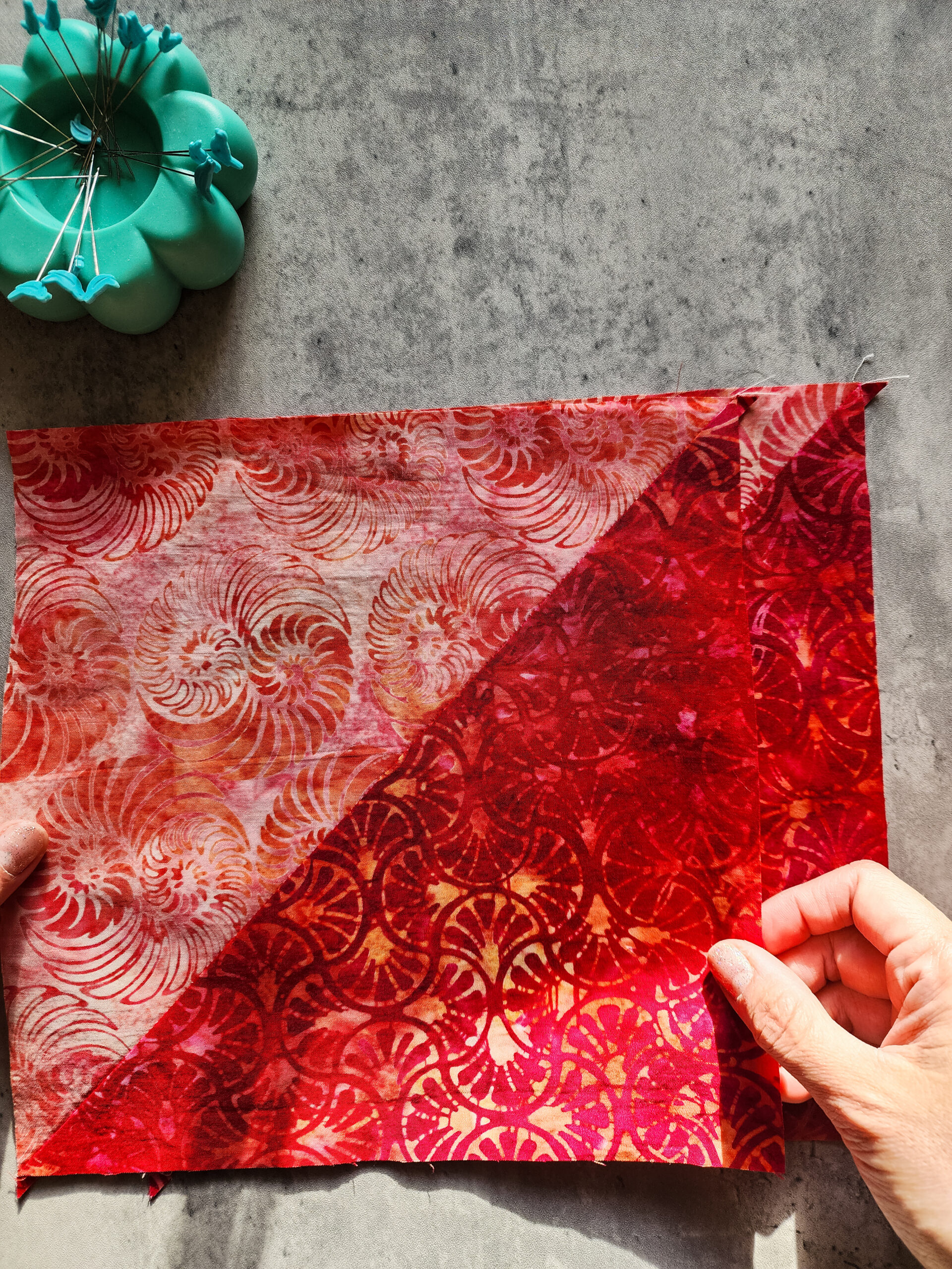 Hourglass Quilt with Expression Batik