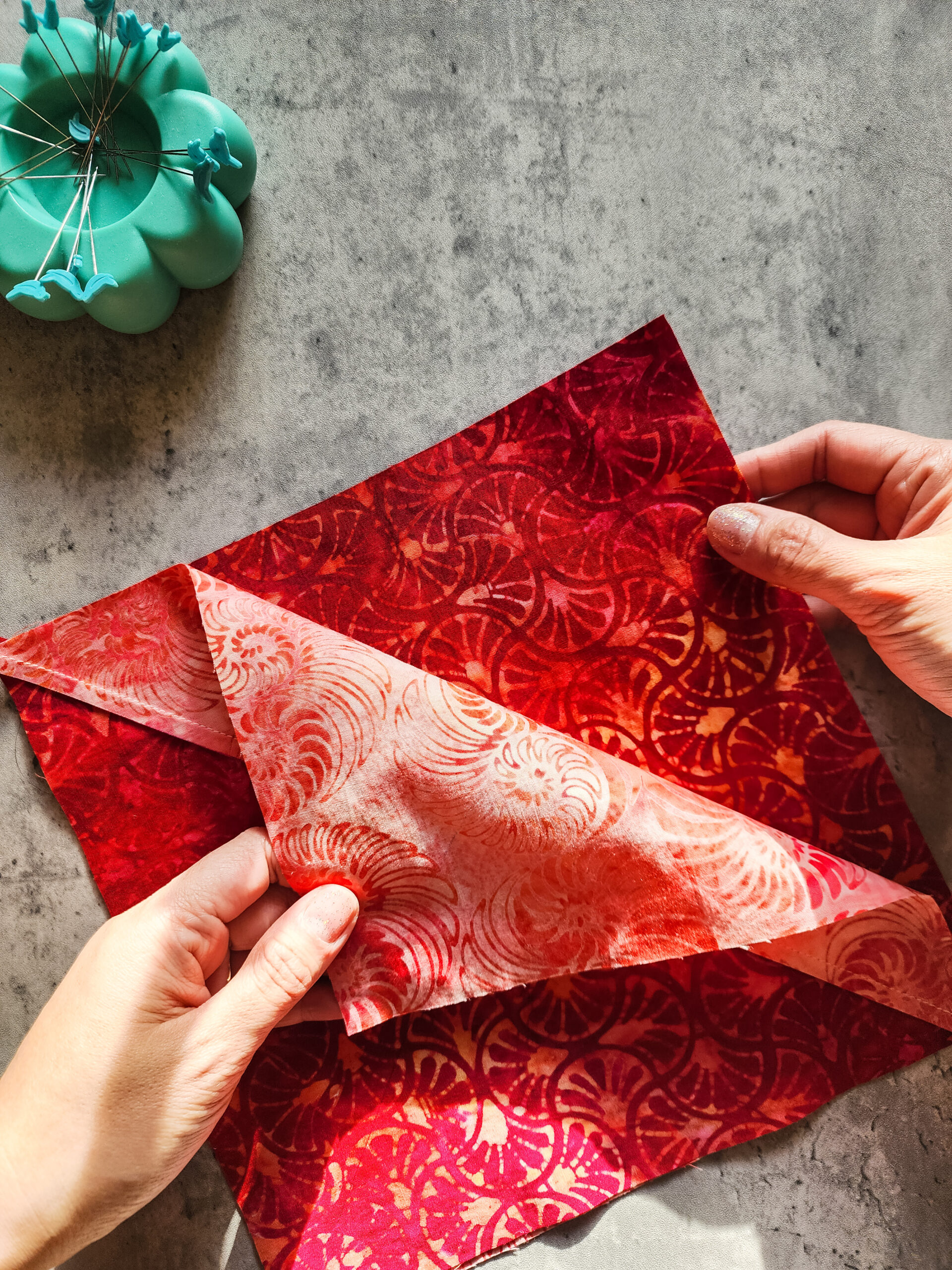 Hourglass Quilt with Expression Batik