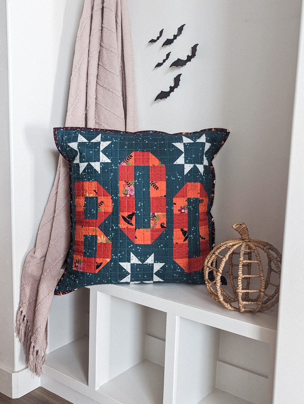 Little Witch - Boo Mini Quilt + Pillow