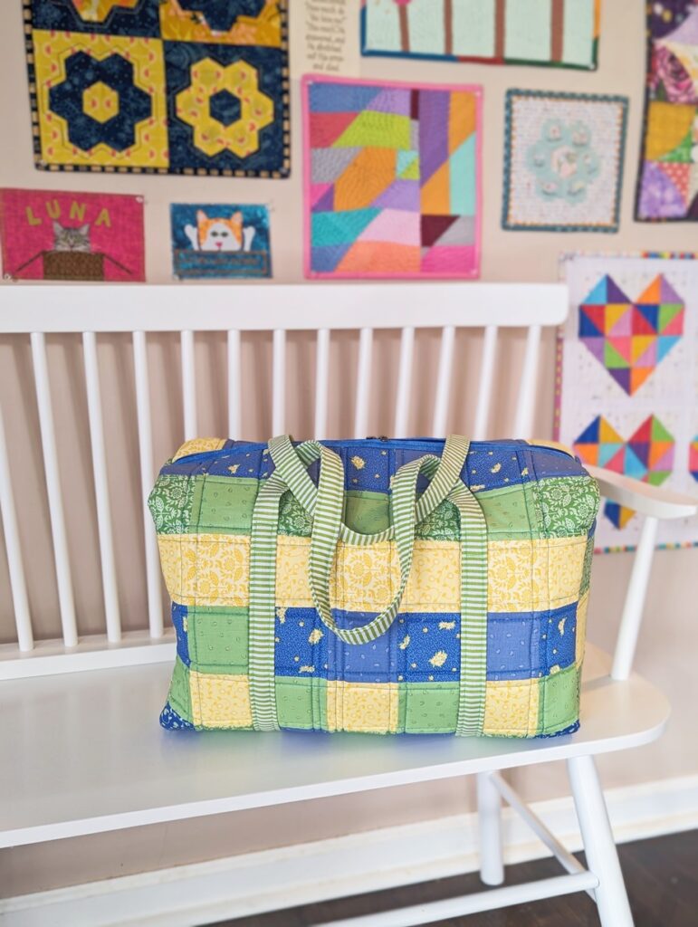 Patchwork Duffle with Sunny Skies