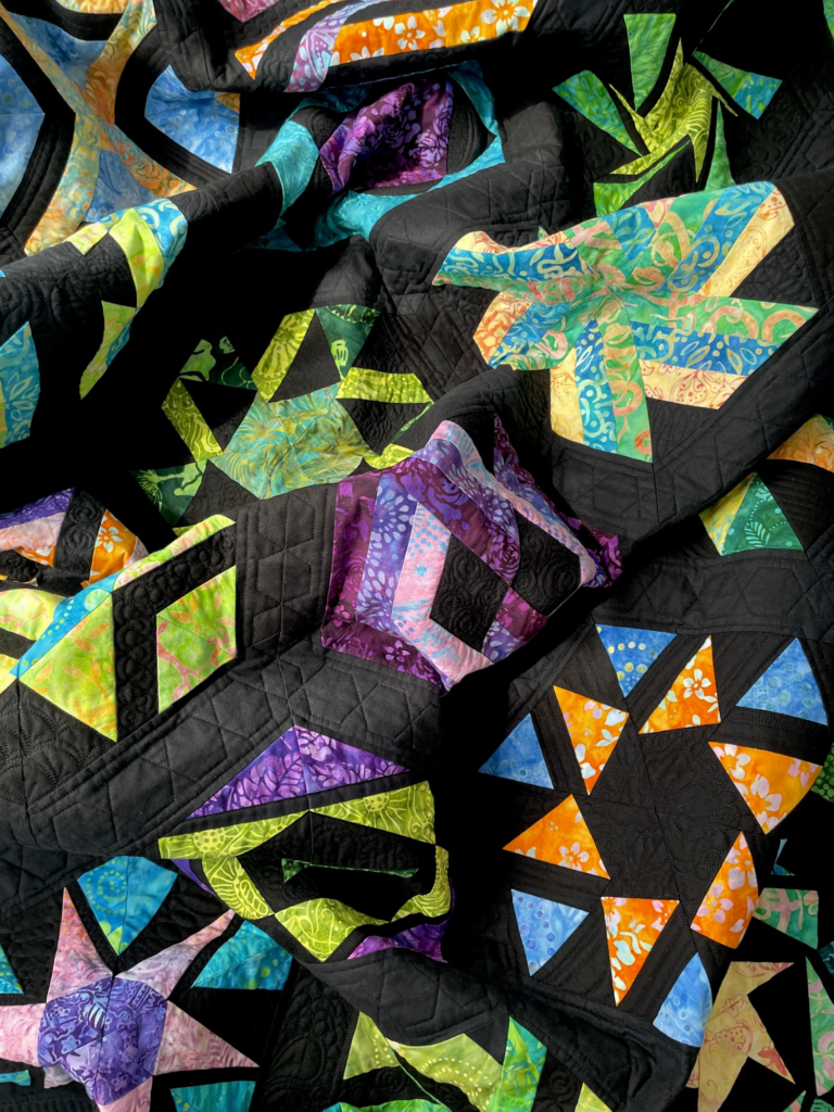 All Together Now Sampler Quilt in Expressions Batiks