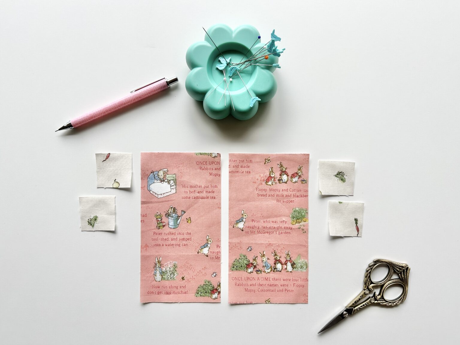 A New Quilt Pattern with The Tale of Peter Rabbit