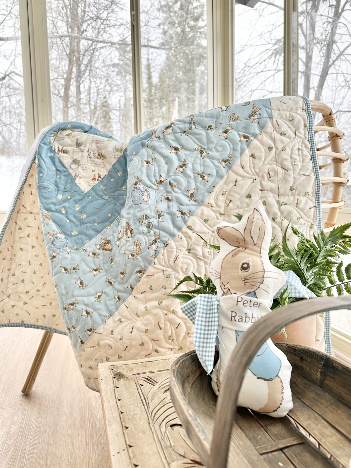 A New Quilt Pattern with The Tale of Peter Rabbit