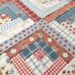 Vintage Log Cabin Quilt with Countryside