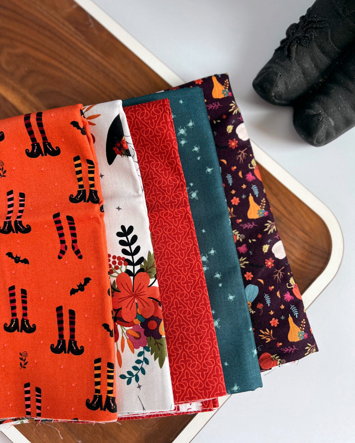 First Bloom Quilt with Little Witch