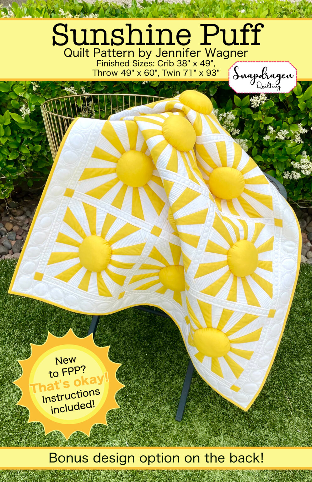 The Sunshine Puff Quilt Pattern