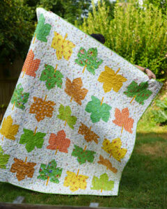 Fall Leaves Quilt with 100 Aker Woods
