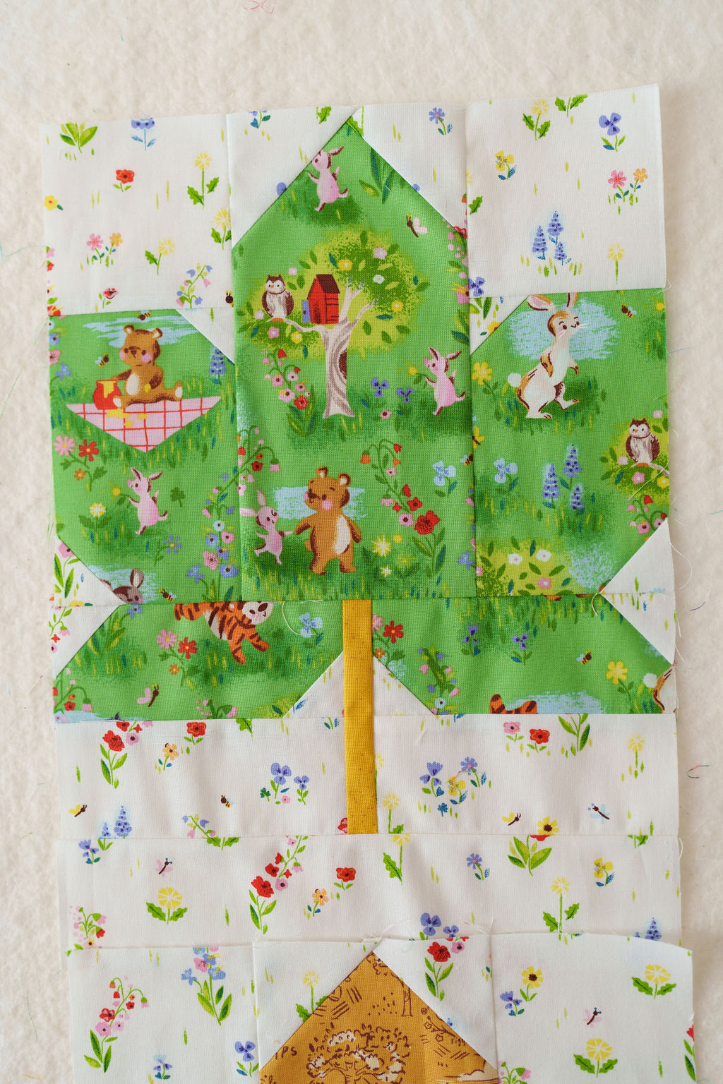 Fall Leaves Quilt with 100 Aker Woods