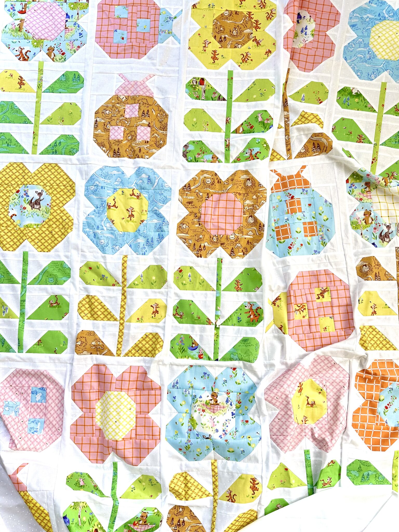 The Hello Spring Quilt with 100 Aker Woods