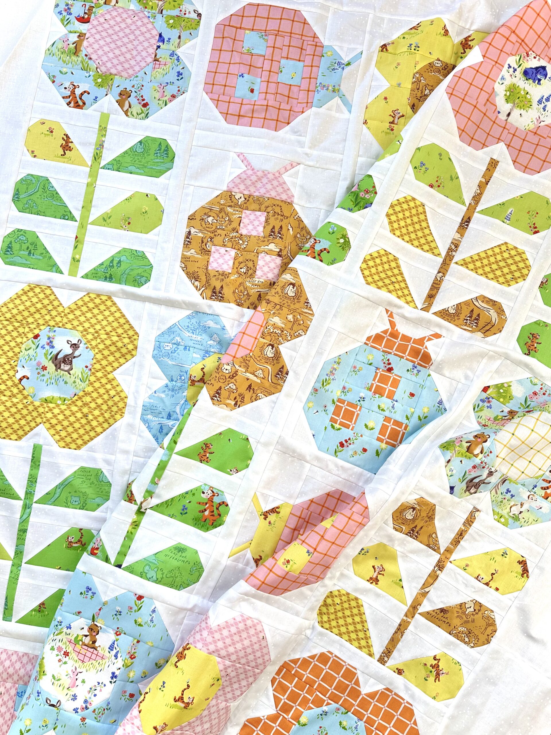 The Hello Spring Quilt with 100 Aker Woods