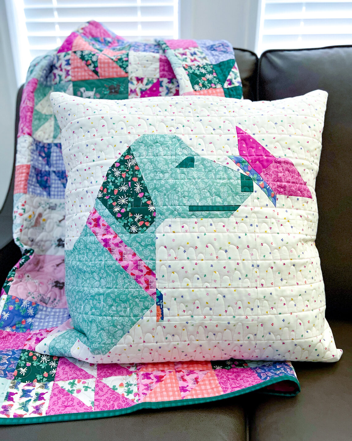 Chloe - Curious Pups Pillows & an Impromptu Quilt