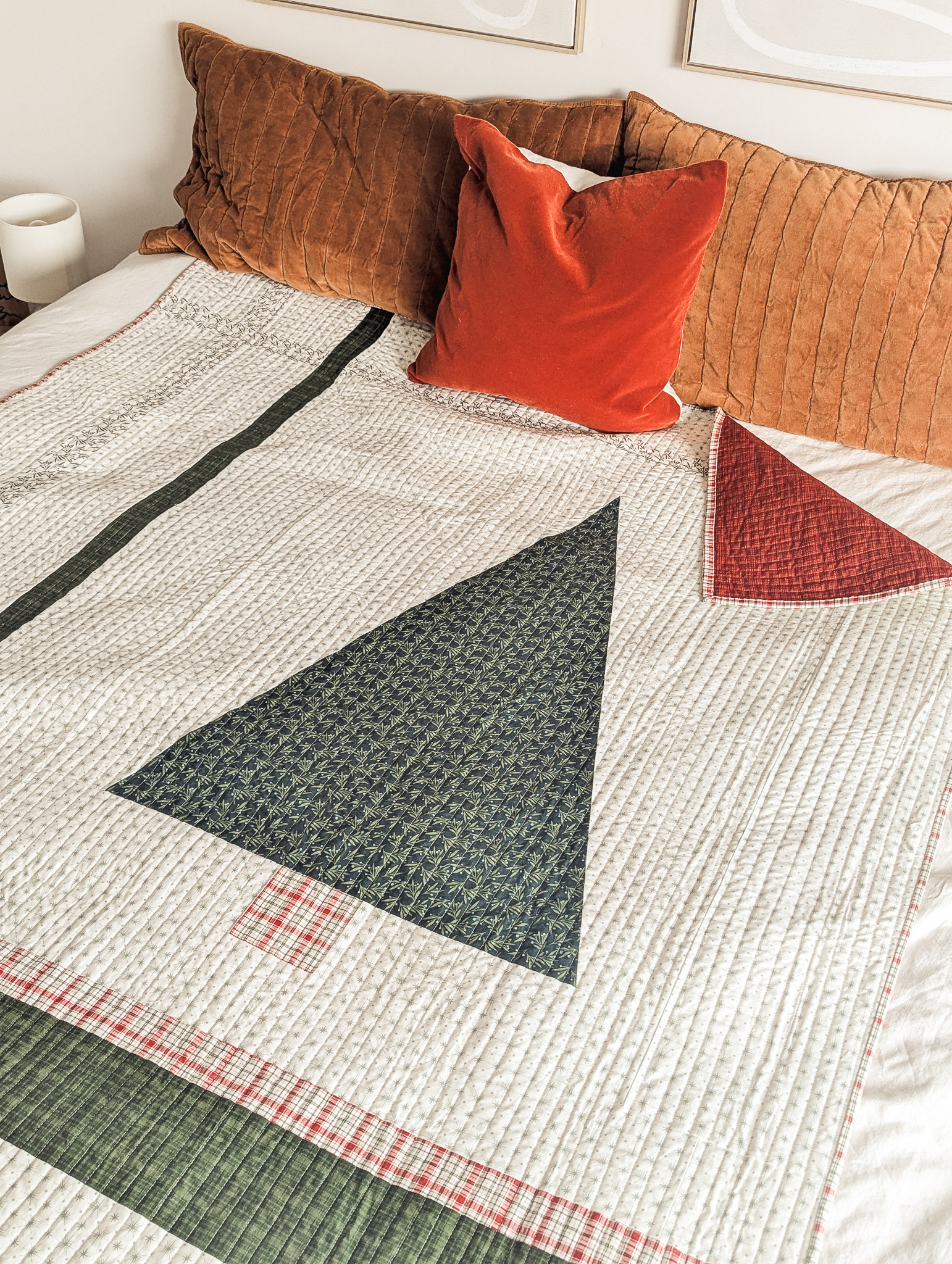 Urban Pine Quilt with Christmas Is In Town