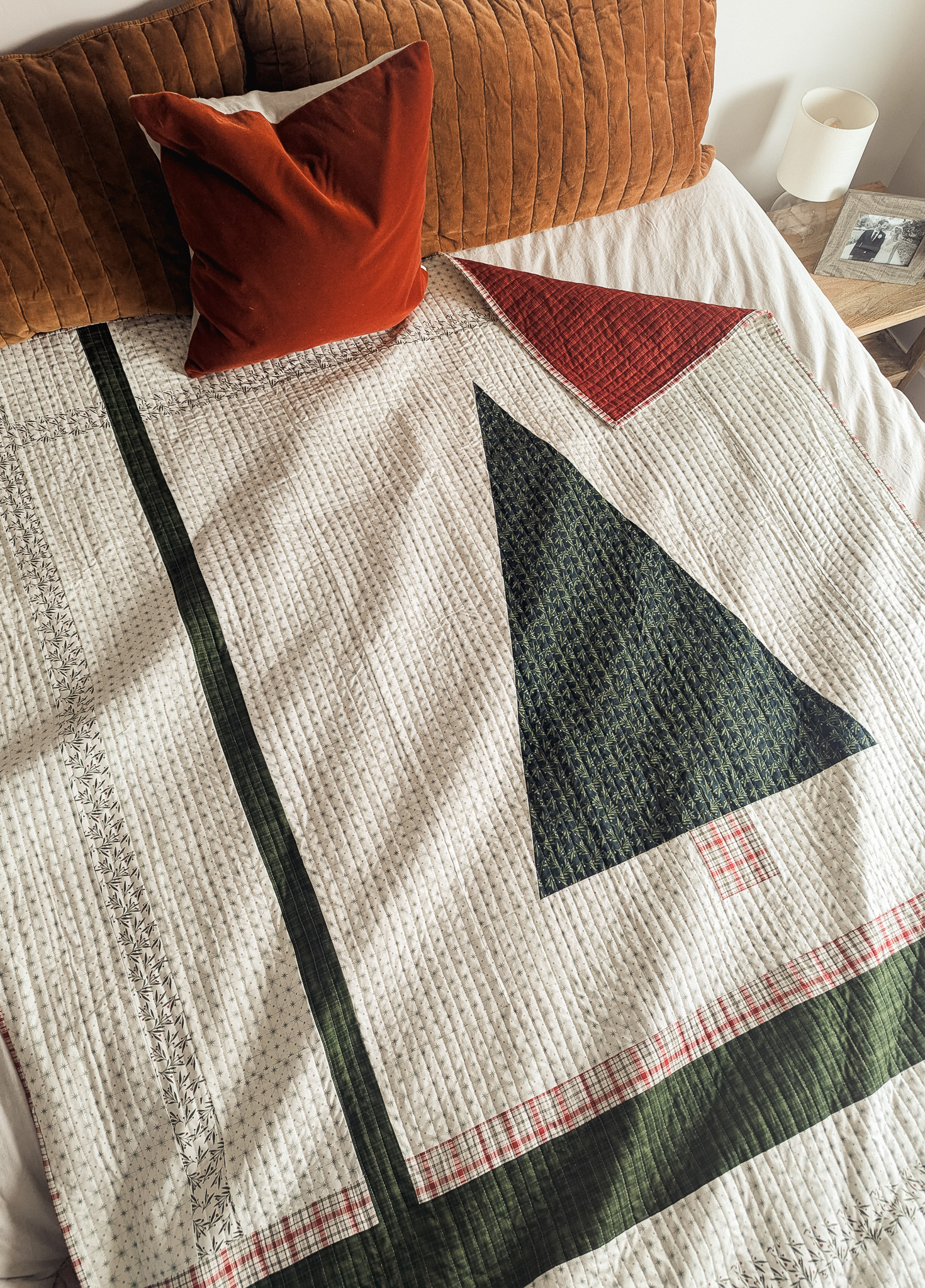 Urban Pine Quilt with Christmas Is In Town