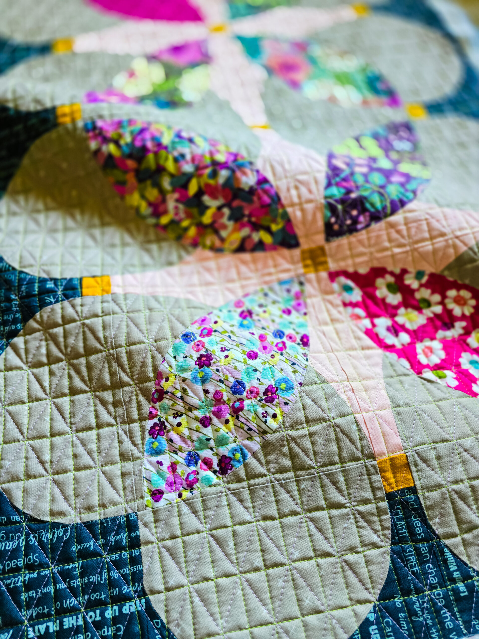 Modern Wall Hanging with Fragrant Fields