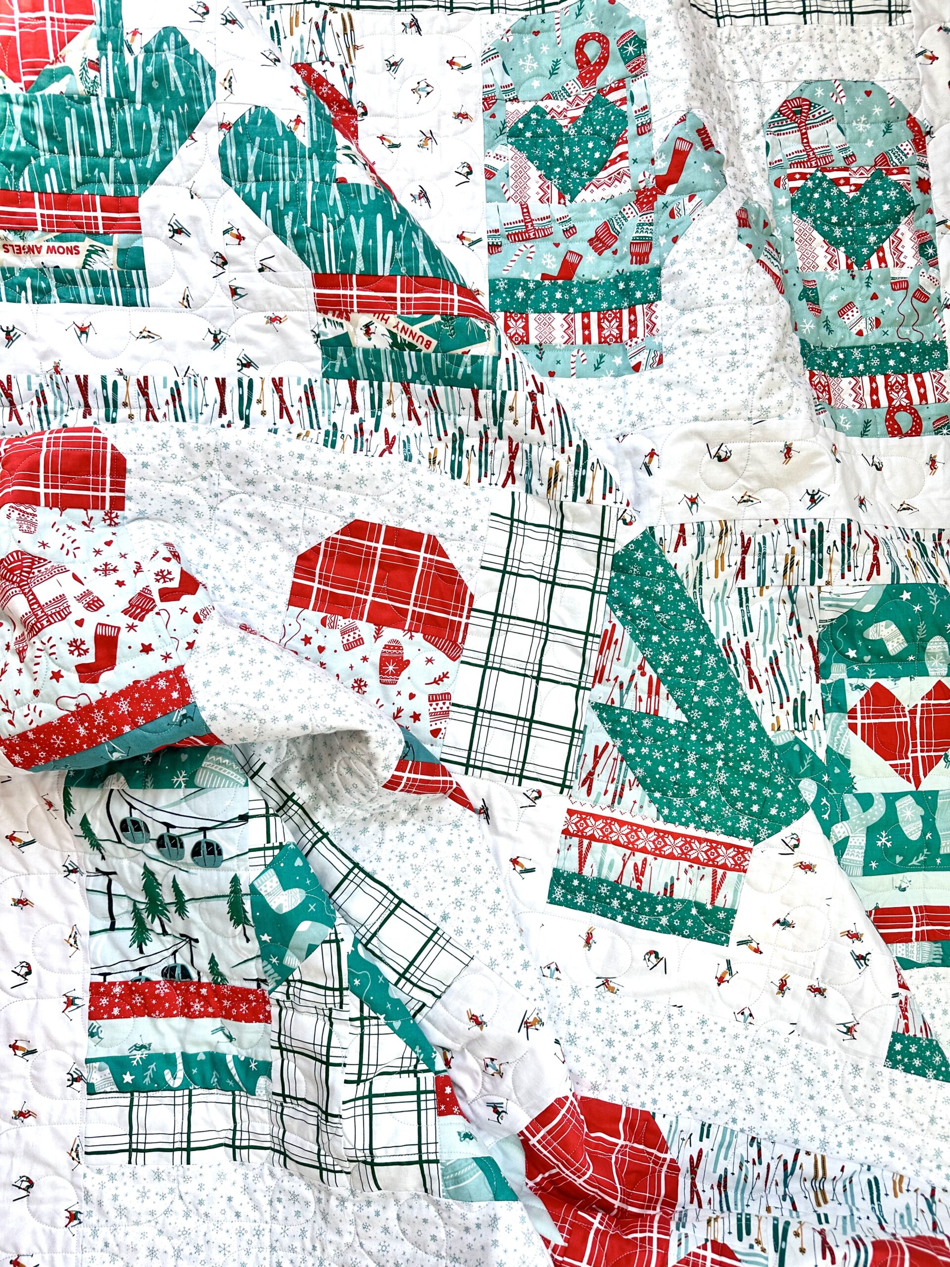 The Cold Front Quilt with Ski Hill