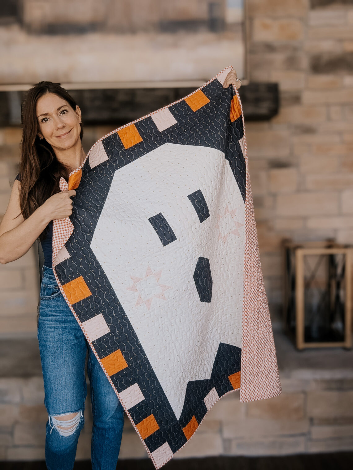 Cheeky Ghost Quilt with Sparkler Fabrics