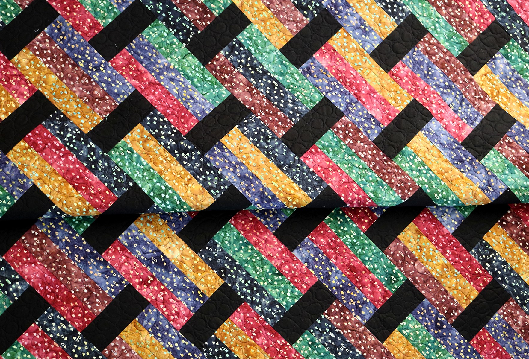 Fast Track Batik Quilt by Andy Knowlton
