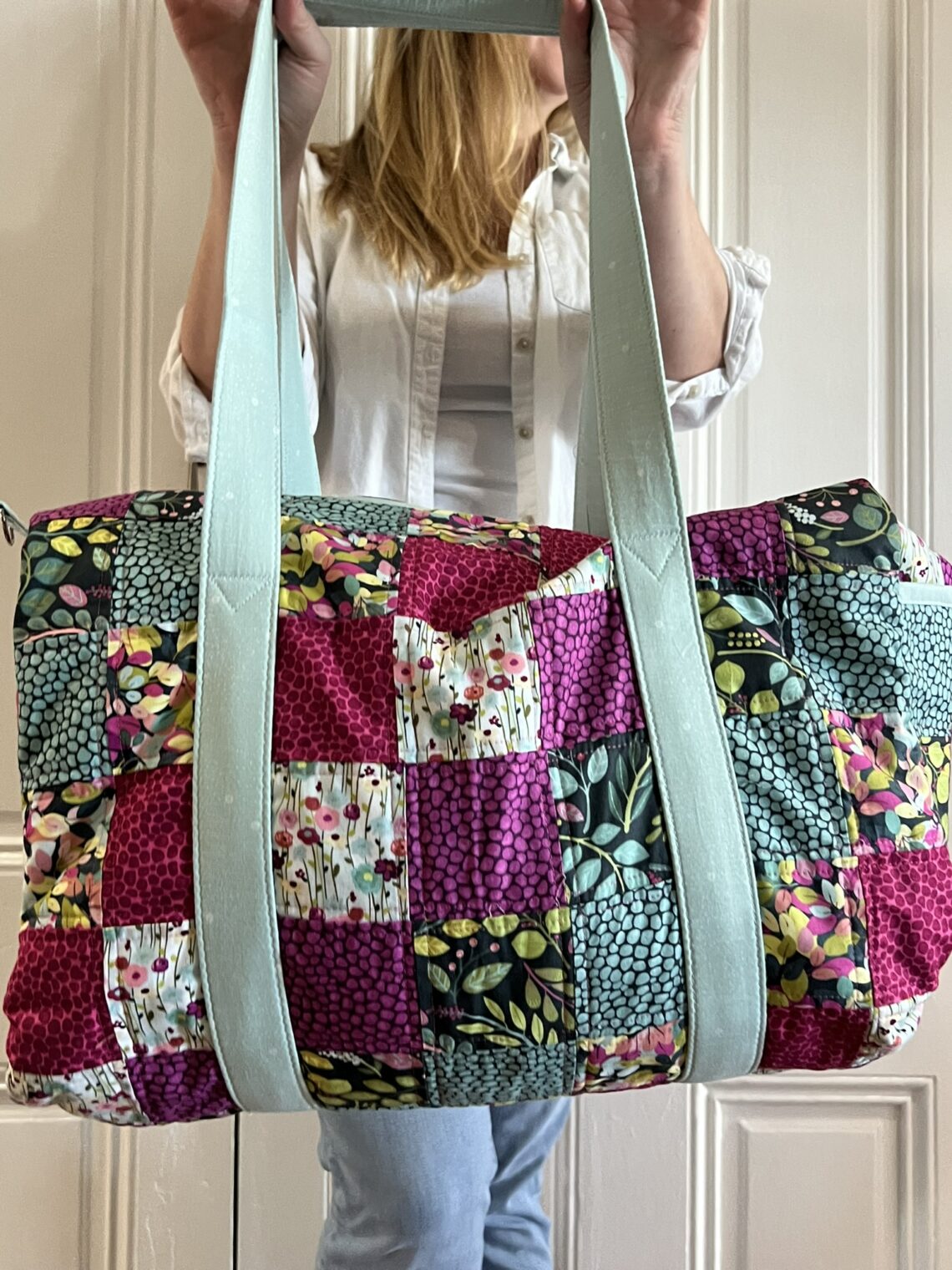 Fragrant Fields in the Patchwork Duffle Bag